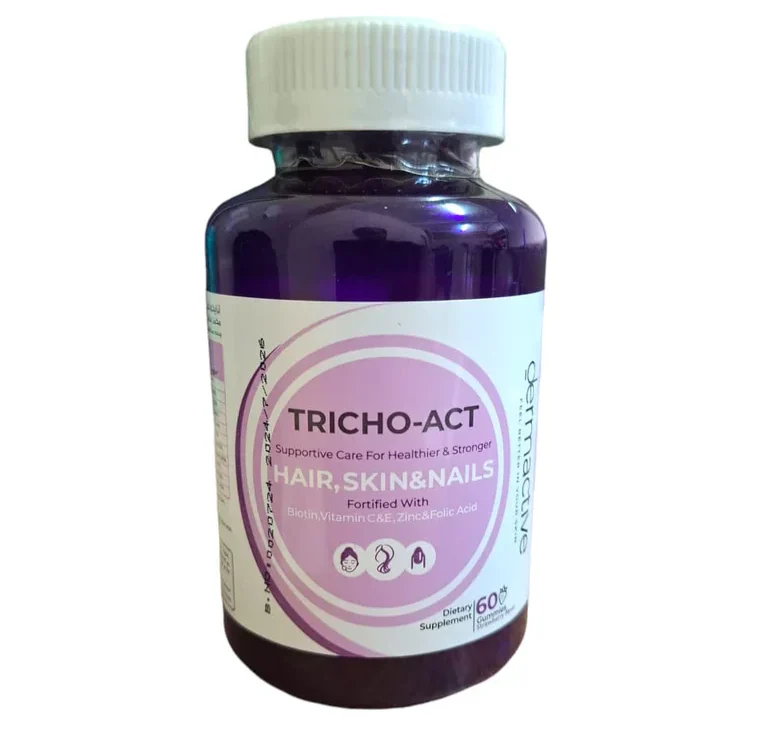 ترايكو اكت جاميز هير اند نيلز 60 جاميز | tricho act candy Supplement ...